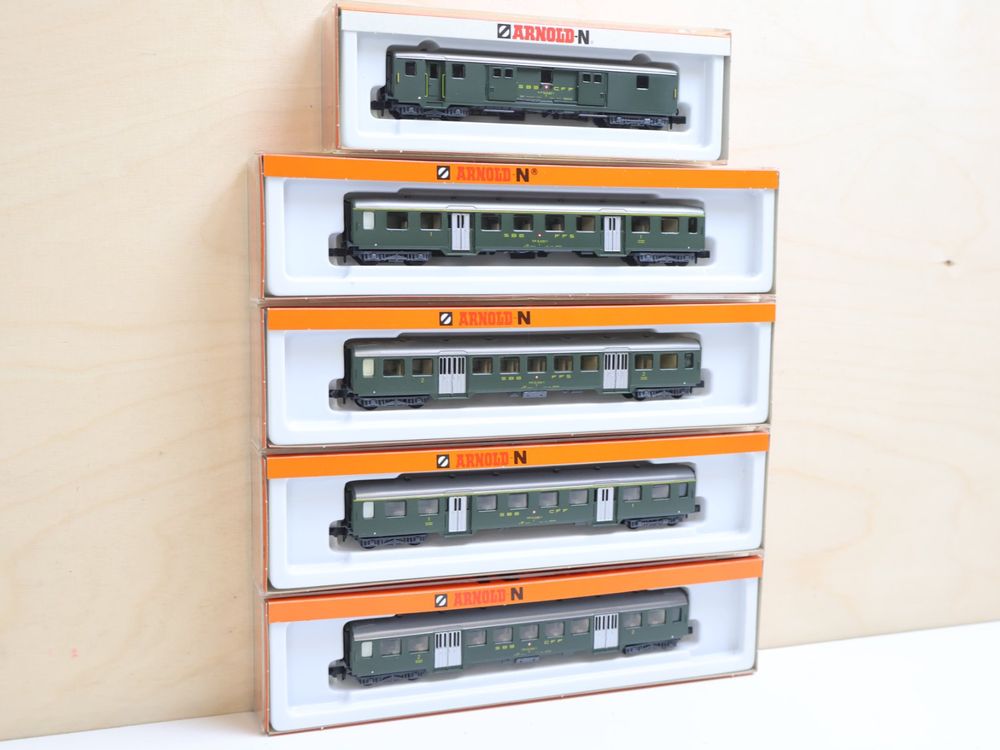 ARNOLD 5 x SBB Personenwagen Leichtstahl - Spur N Set (Gebraucht) in Winterthur für CHF 195 ...