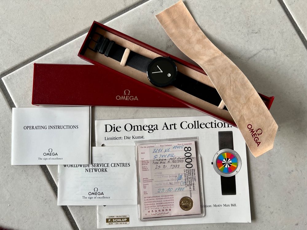 Sammlerstück: OMEGA Art Collection Max Bill 40mm | Kaufen auf Ricardo