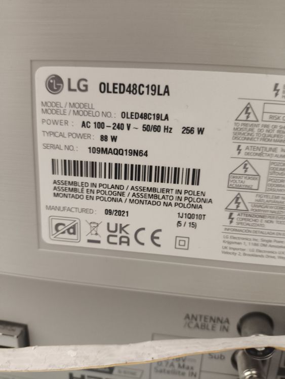 lg C1 OLED 48" (Gebraucht) in Lausanne für CHF 450 – nur Abholung auf ...