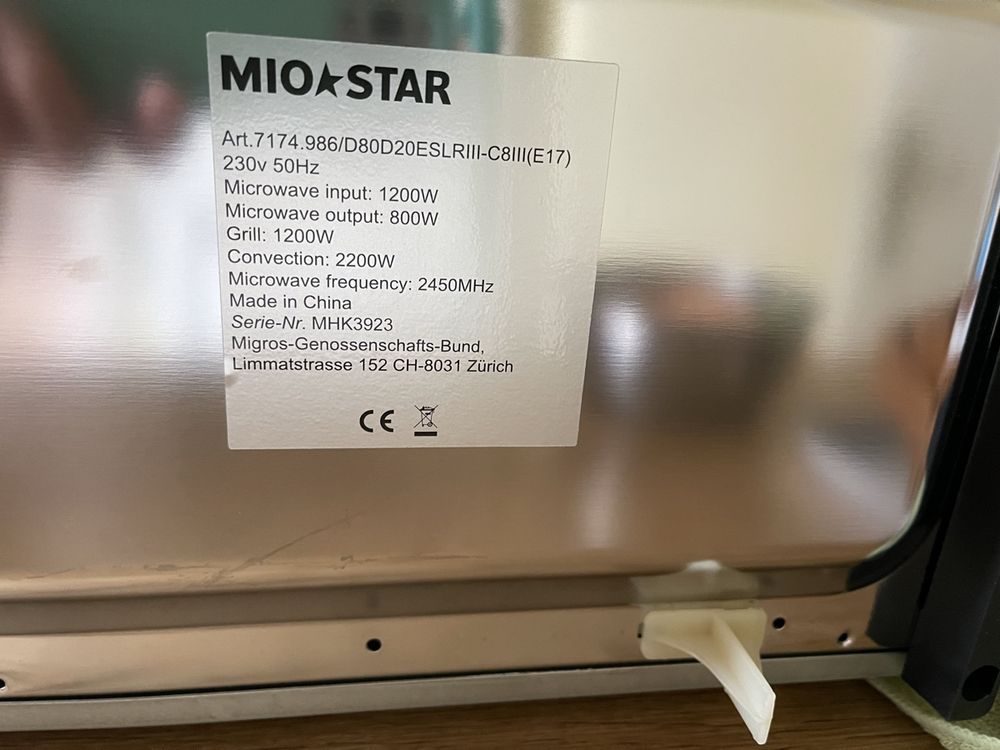 Microwelle Mio Star wave 201 neu! (Neu (gemäss Beschreibung)) in Aarau ...
