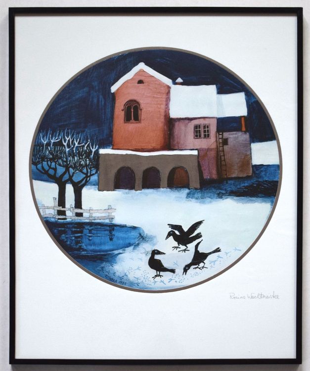 Rosina Wachtmeister Toller Kunstdruck Raben/Krähen im Winter (Gebraucht) in Zürich für CHF 25 ...