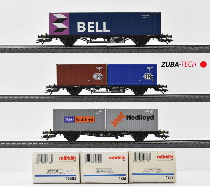3x Märklin Containerwagen DB/NS H0 WS mit OVP (Gebraucht) in St. Gallen ...