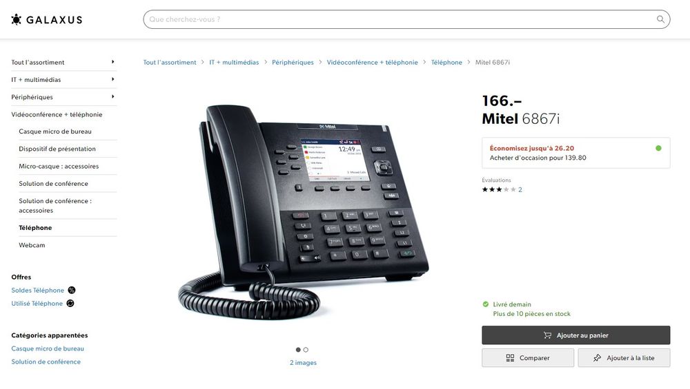 Téléphone Mitel 6867i | Kaufen auf Ricardo