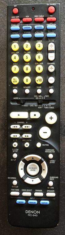 DENON Remote Control RC-940 | Kaufen auf Ricardo
