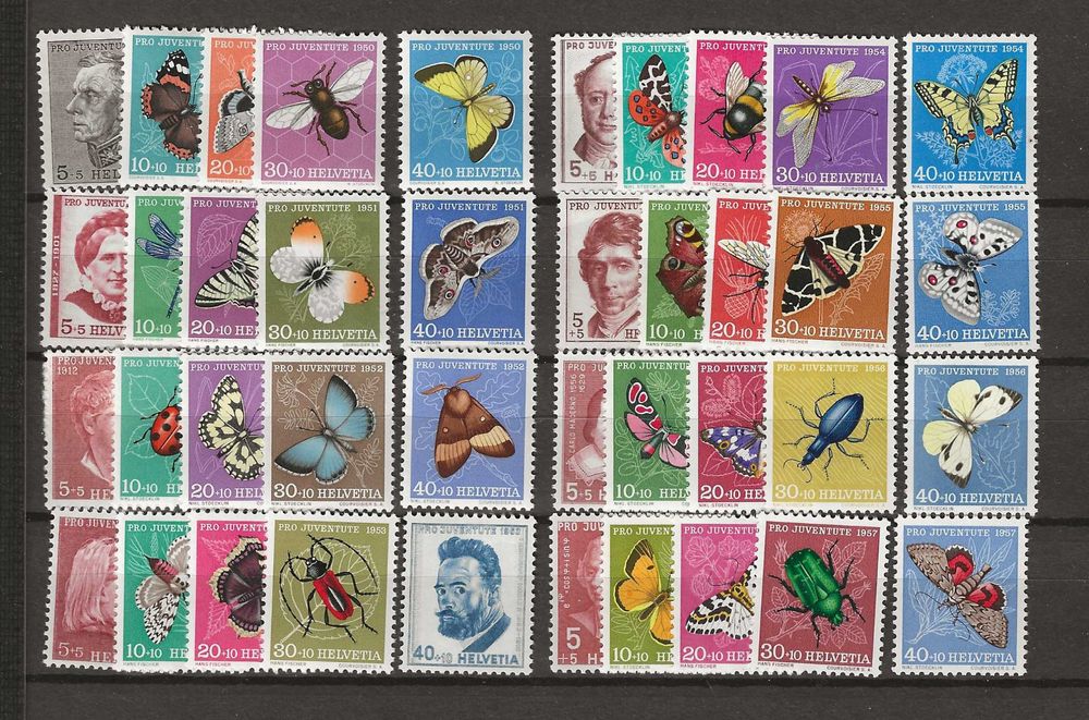 PJ150 - Pro Juventute 1950-1957 ** (Gebraucht) in Trélex für CHF 8 ...