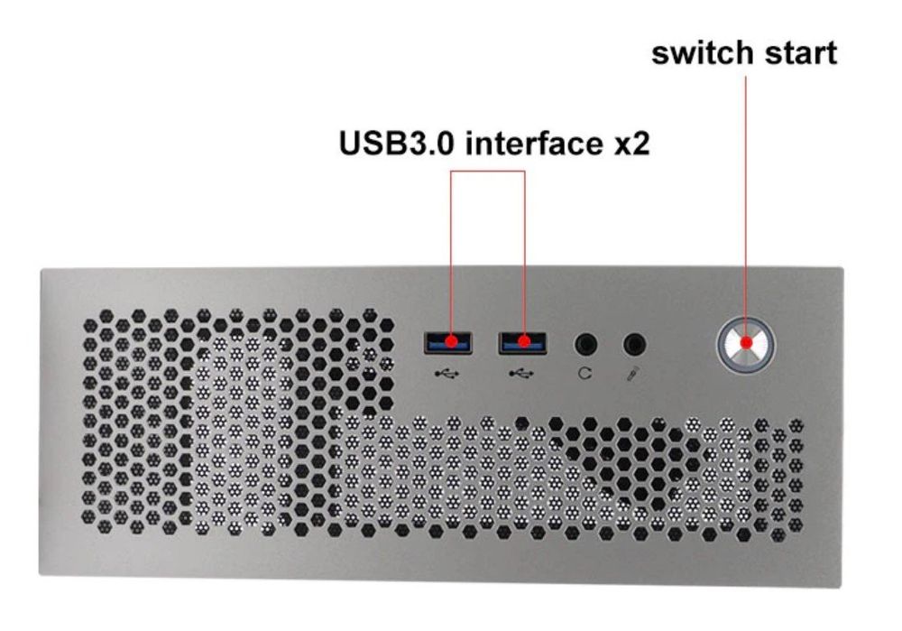 Mini-PC Gehäuse für Mini-ITX Mainboards, silbern (Neu und ...
