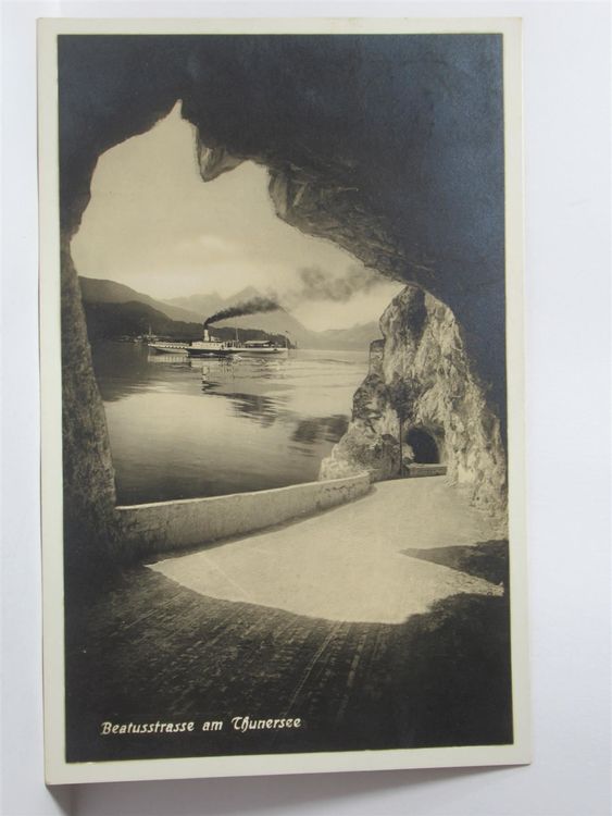 Ak Beatusstrasse Thunersee Schiff 1931 (Gebraucht) in Grenchen für CHF 0.35 – mit Lieferung auf ...