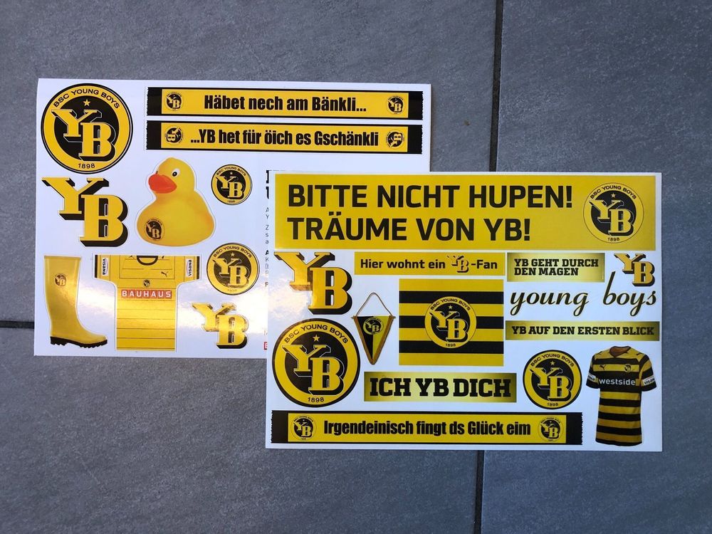 BSC YB Sticker je 5 Bögen | Kaufen auf Ricardo