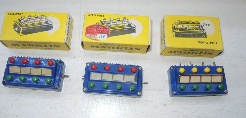Märklin 2 Stellpult 7072 + 1 Schaltpult 7211, mit OVP (Gebraucht) in ...