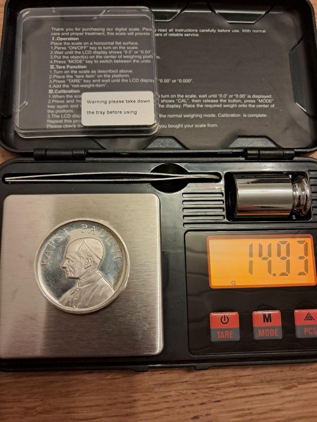 Papst Paul VI. - Gedenkmünze - Erster Besuch 1969 Genf (Gebraucht) in ...