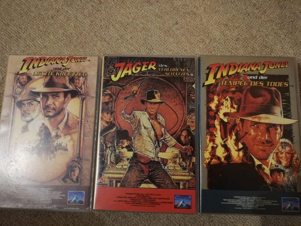 Indiana Jones VHS Kassetten (Gebraucht) in Weggis für CHF 8 – nur ...