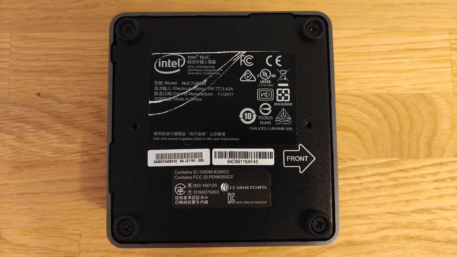 Intel NUC 7 (NUC7i3BNH) | 16GB RAM DDR4 | 250GB NVMe Samsung (D ...
