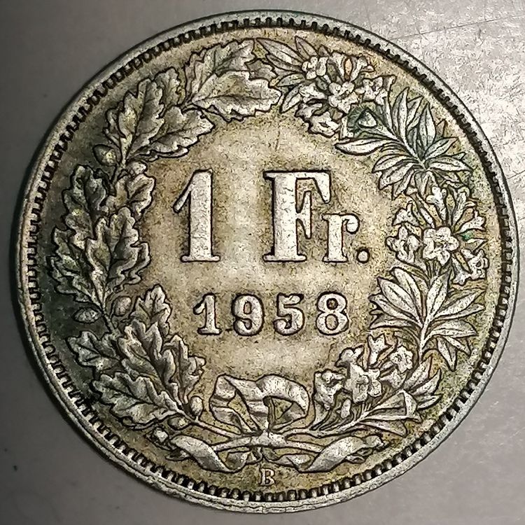 1 Franken Schweiz 1958 (Gebraucht) in Stalden (Sarnen) für CHF 10 – mit Lieferung auf Ricardo kaufen
