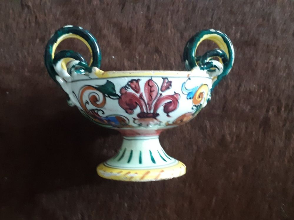 Deruta Raffaellesco bomboniere Keramik Antik Handgefertigke (Gebraucht ...