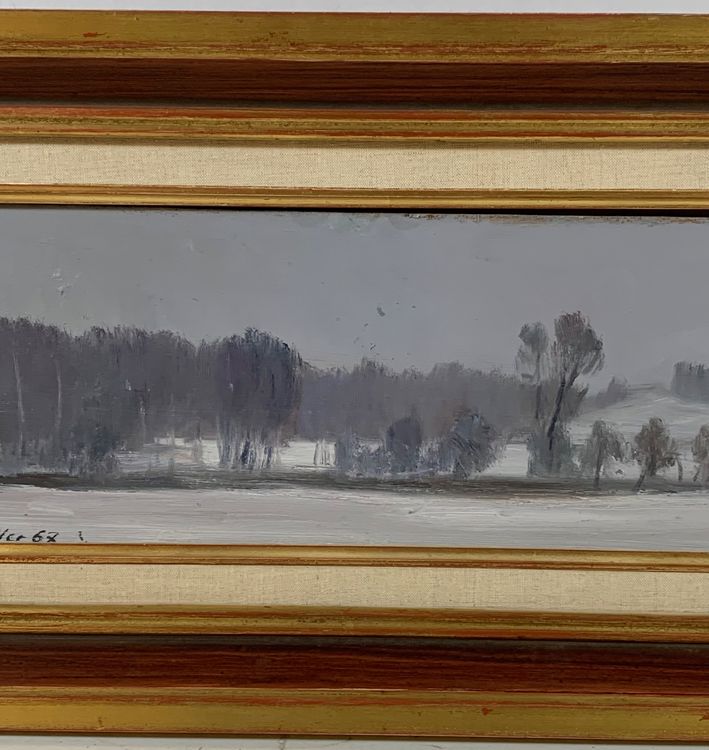 Armand Henri Rouiller (1901-1977) Winterlandschaft Gemälde (Gebraucht ...