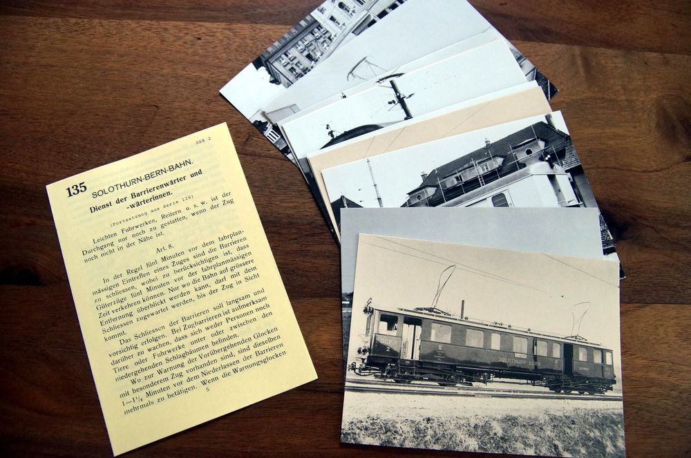 135 Solothurn-Bern-Bahn II - Ernst B. Leutwiler - AK-Serie (Gebraucht) in Schönenwerd für CHF 13 ...