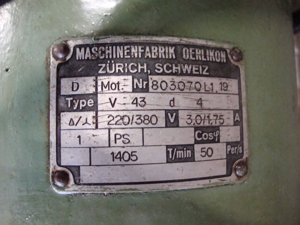Tischbohrmaschine Aciera Schweiz MK1 (Gebraucht) in Stetten für CHF 250 – nur Abholung auf ...