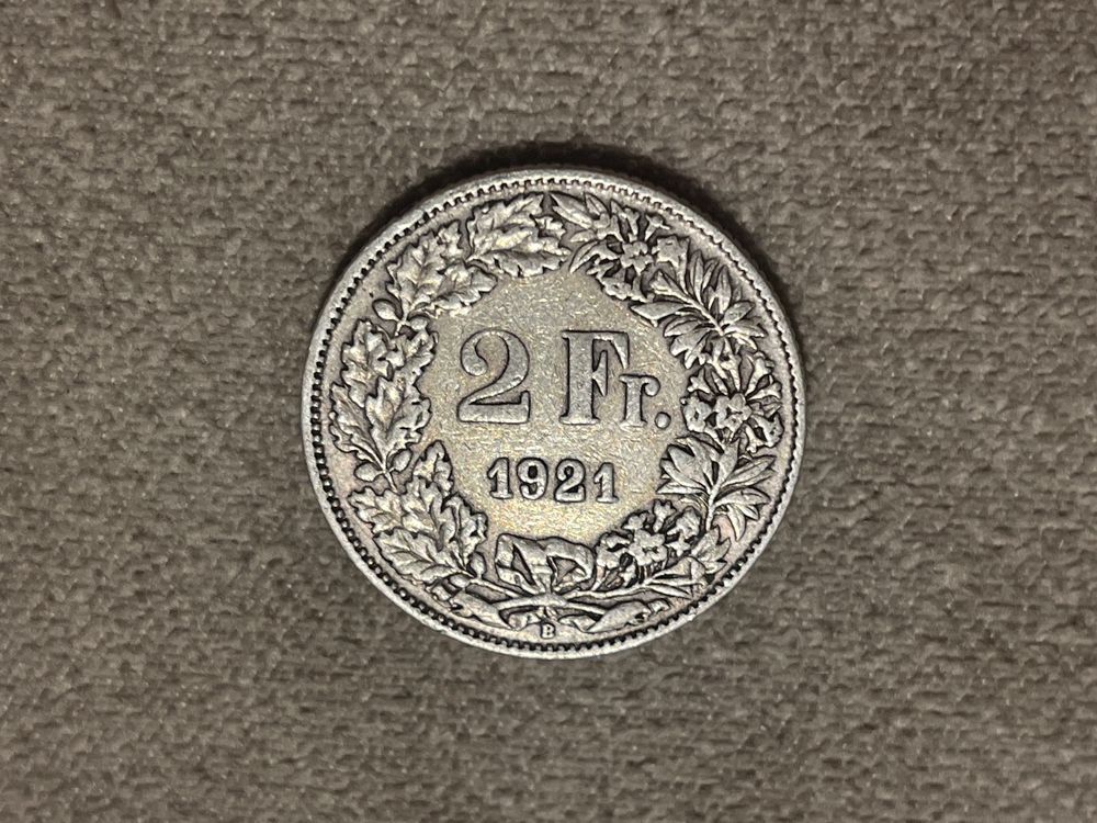 2 Franken 1921 Silbermünze | Kaufen auf Ricardo