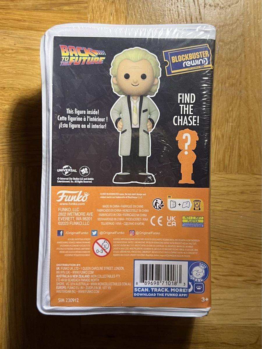 Funko Blockbuster Rewind - Back to the Future Doc Brown VHS (Neu und ...