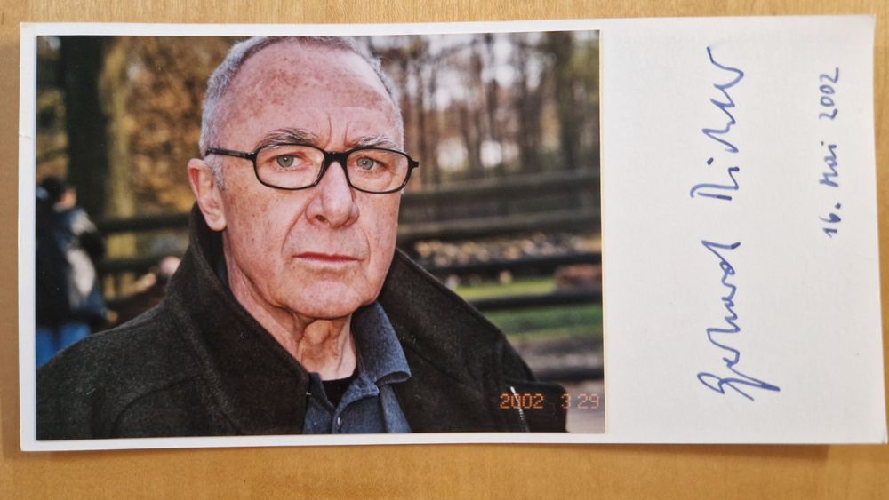 Gerhard Richter, Original Autogramm auf Foto in Farbe (Gebraucht) in Salmsach für CHF 250 – mit ...