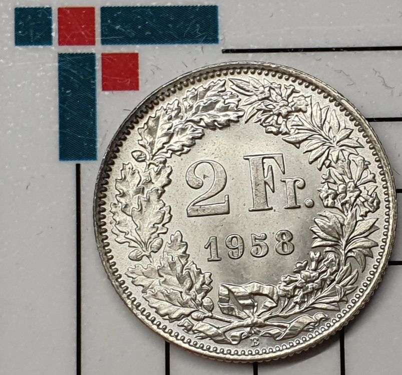 2 Fr Silber 1958 | Kaufen auf Ricardo
