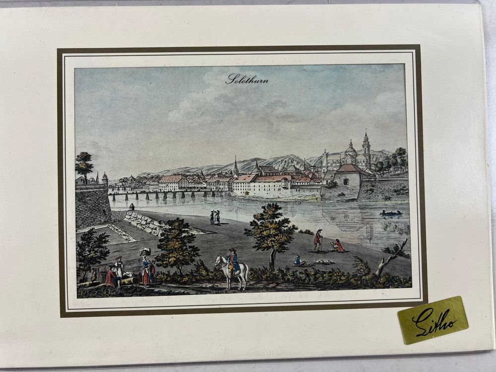 Alt Kolorierte Lithographie " Solothurn" (Gebraucht) in Neuhausen am Rheinfall für CHF 10 – mit ...