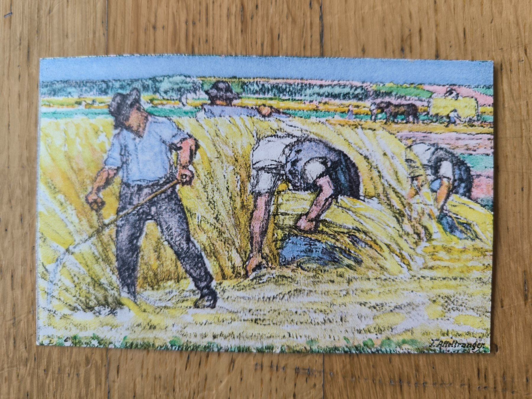 Bundesfeier Karte 1920, Die Ernte (Schnitter), ungebraucht (Neu (gemäss Beschreibung)) in Zürich ...