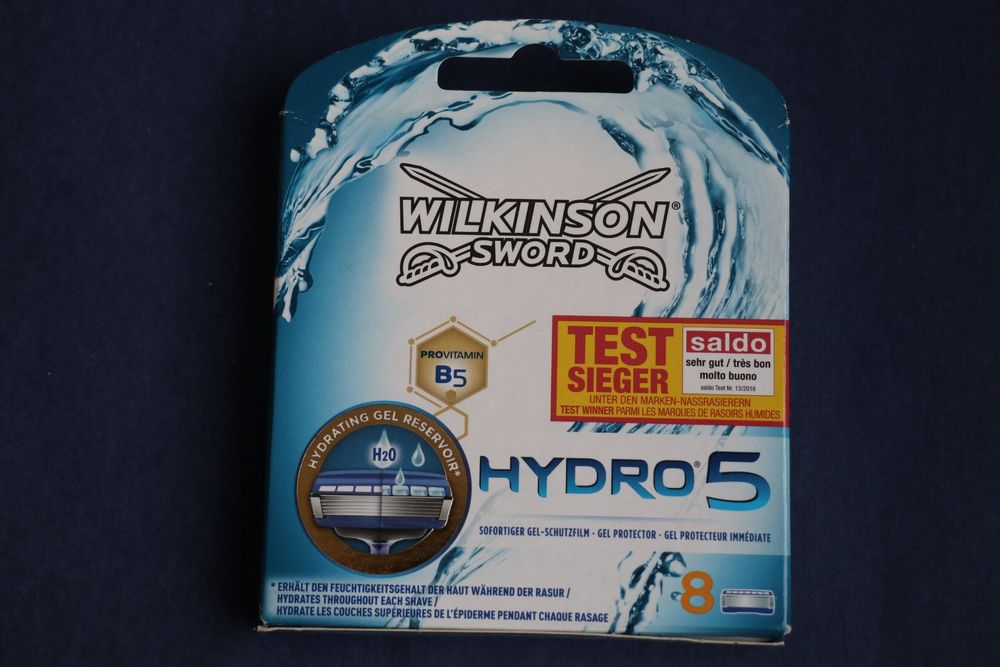 3x 8 Gillette Fusion 5 Proglide und 3x 8 Wilkinson Hydro5 (Neu (gemäss ...