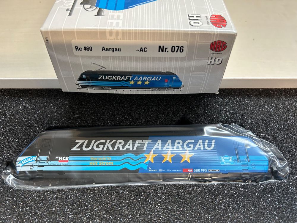 Hag 076 Re 460 Zugkraft Aargau WS H0 | Kaufen auf Ricardo