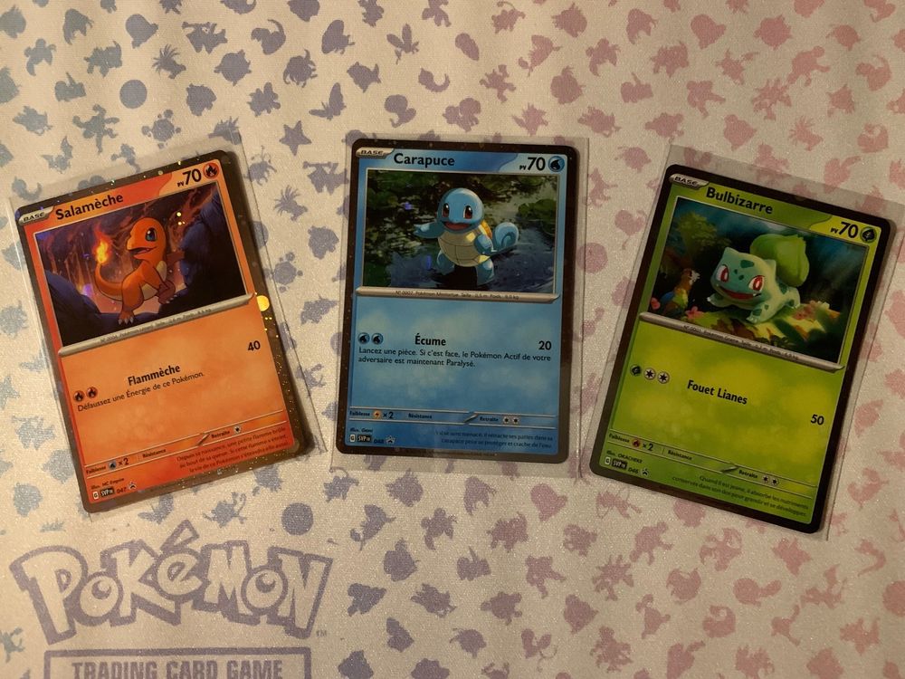 Pokémon 151 trio starters promo + poster géant FR (Gebraucht) in La ...