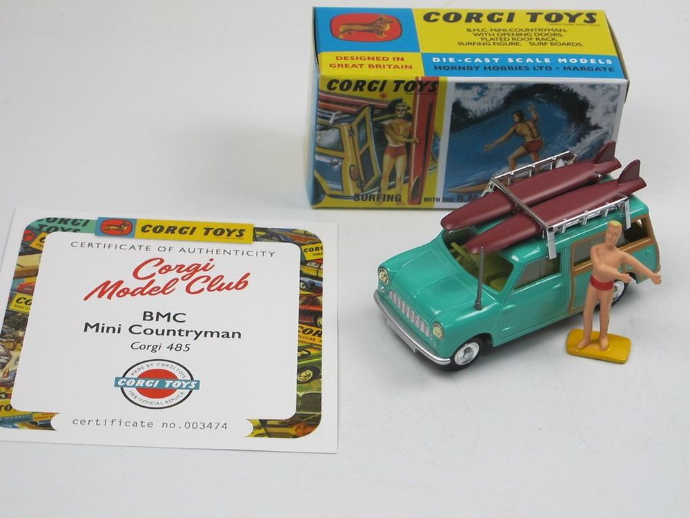 BMC MINI COUNTRYMAN SURFING GRÜN 1:46 CORGI NEU (Neu und ...