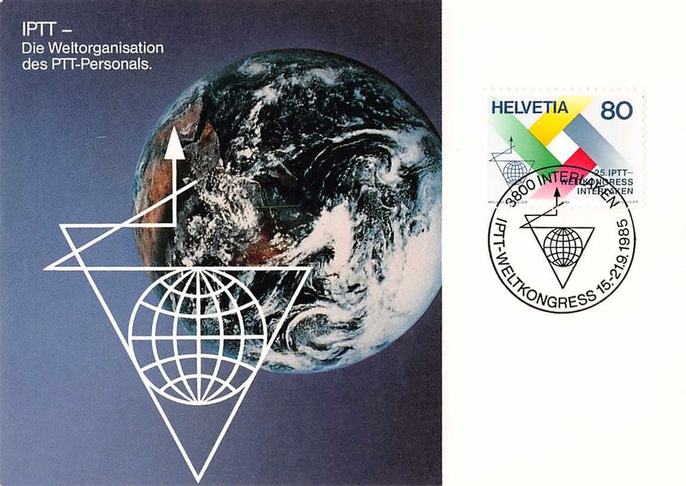 Maximumkarte IPTT - Weltorganisation PTT-Personal OFFIZIELL (Gebraucht ...