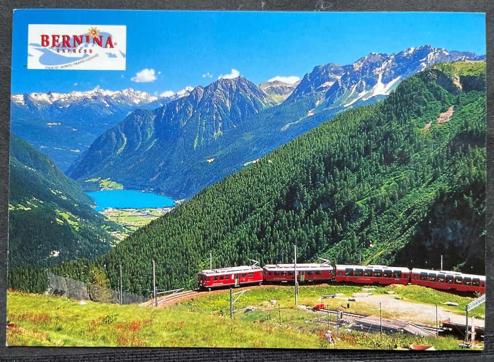 Bernina Express der Rhätischen Bahn Alp Grüm/ moderne Karte | Kaufen auf Ricardo
