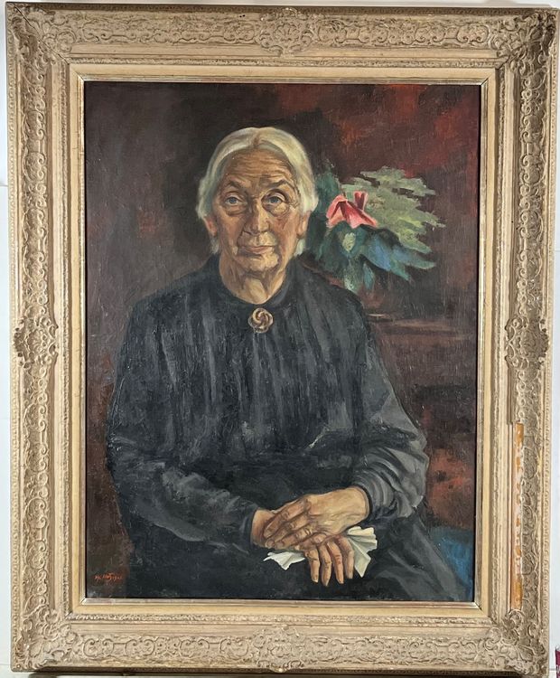 Hans Hotz (1894-1959) Grosse Portrait Gemälde von eine Dame (Gebraucht) in Root für CHF 49 – mit ...