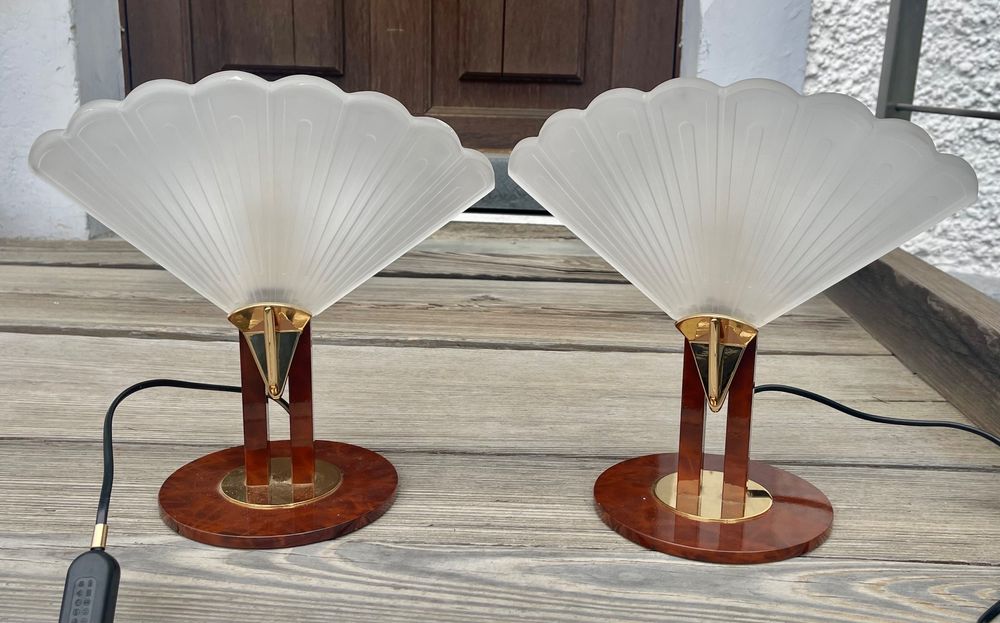 F. Fabbian - Italia /Paar Murano-Glas Tischlampen | Kaufen auf Ricardo