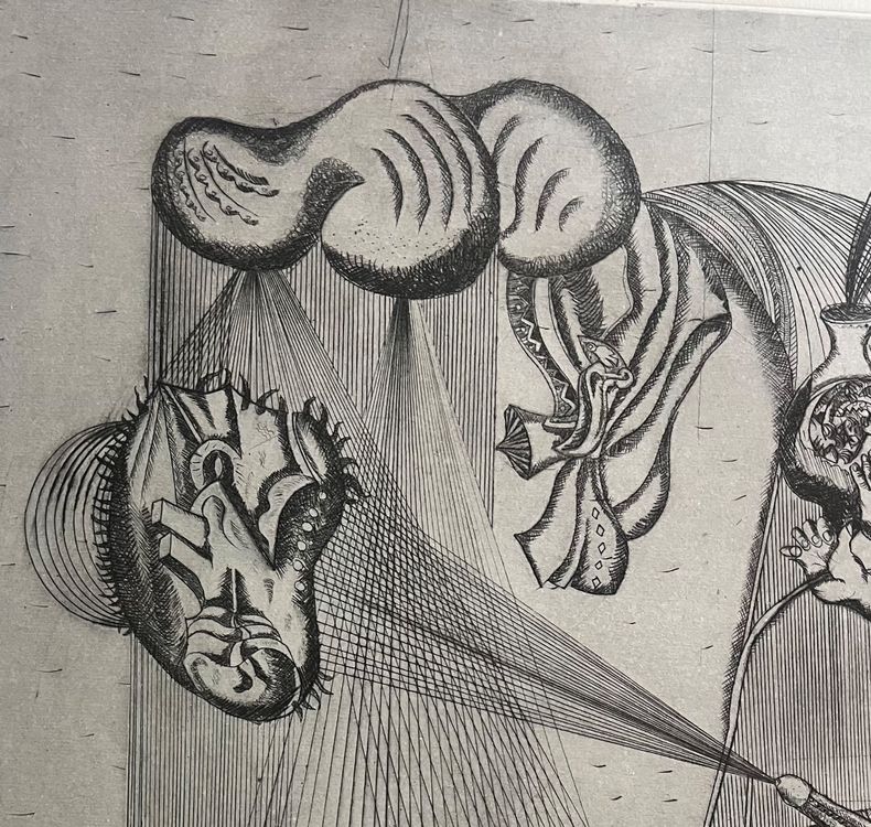 Alex Sadkowsky (1934) Grosse Radierung Handsigniert (Gebraucht) in ...