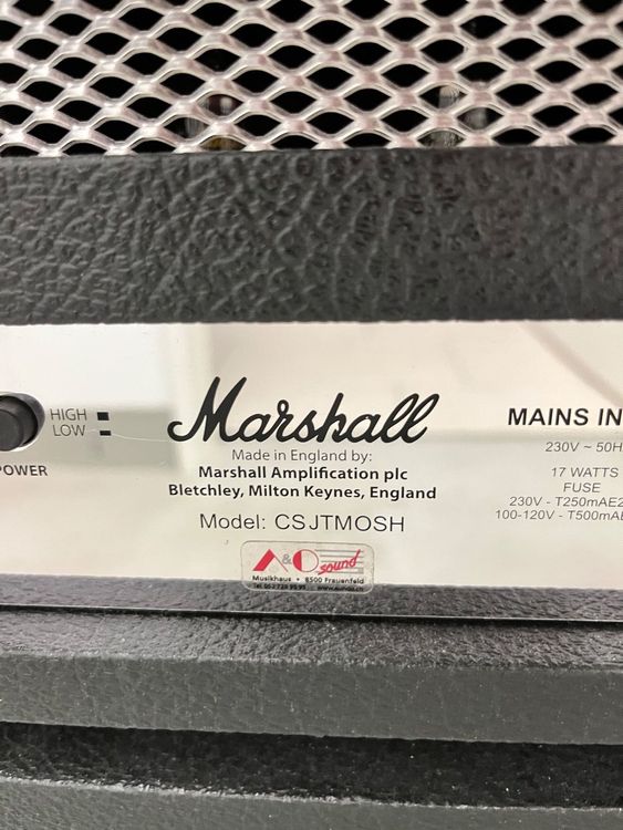 MARSHALL Custom Shop JTM Offset 1W Valve Head and Cabinet (Gebraucht ...
