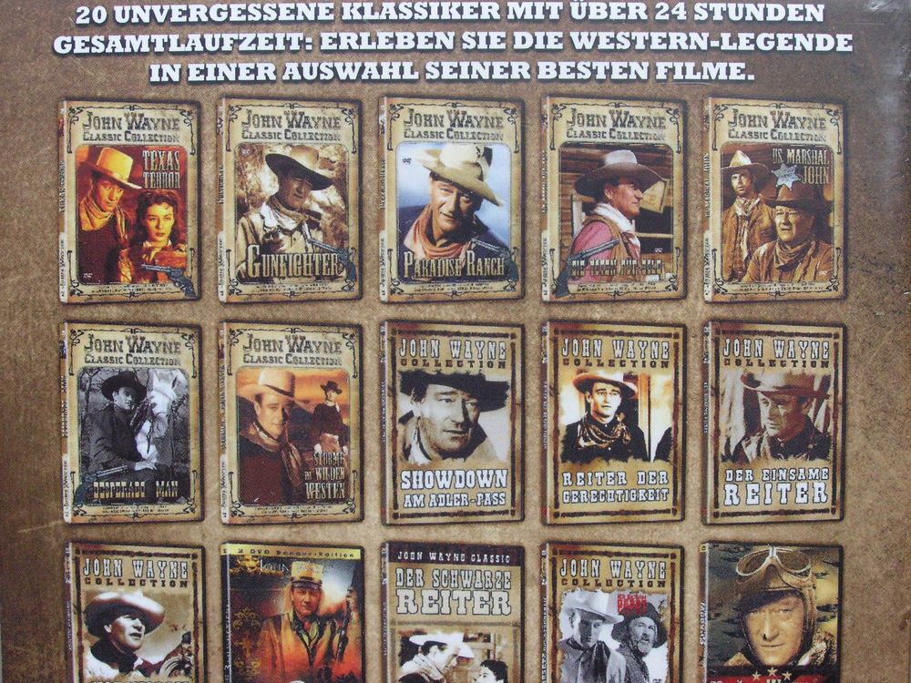 John Wayne The Duke Box - 20 DVD Filme (6 DVD's) NEU!!! (Neu und ...