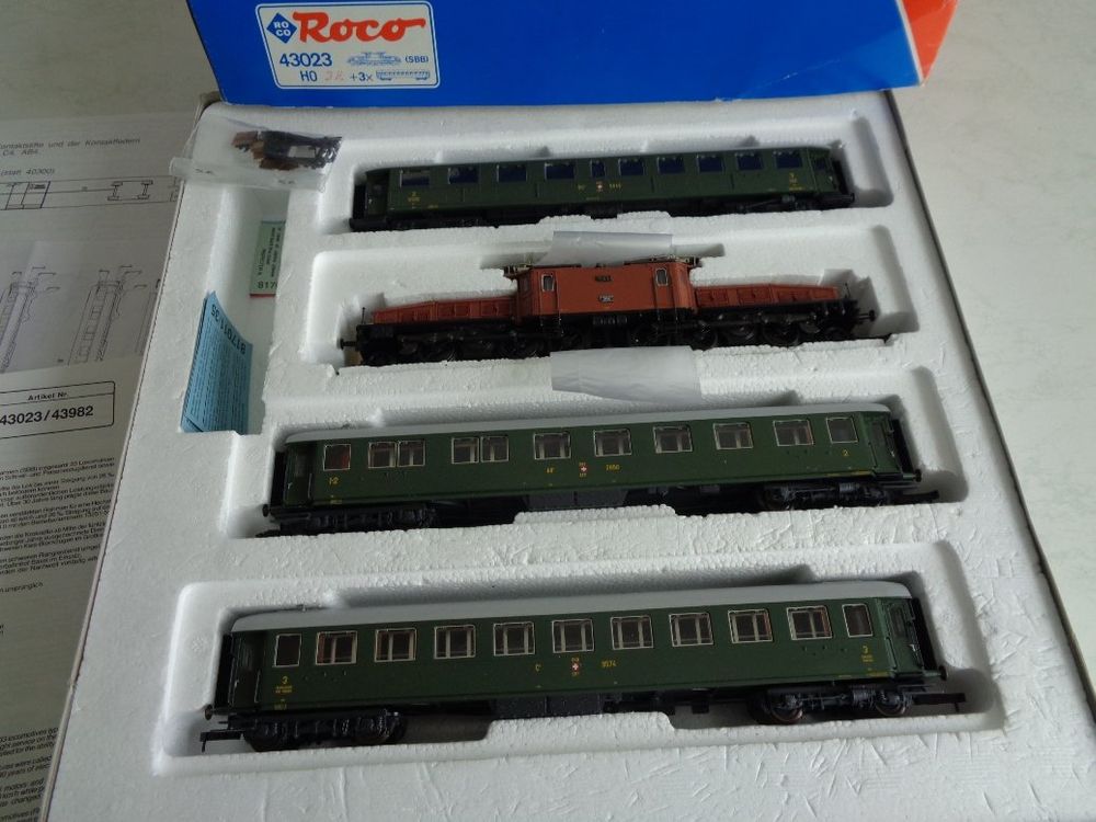 Roco Set 43023 SBB Historischer Personenzug DC analog 4-teil (Neu ...