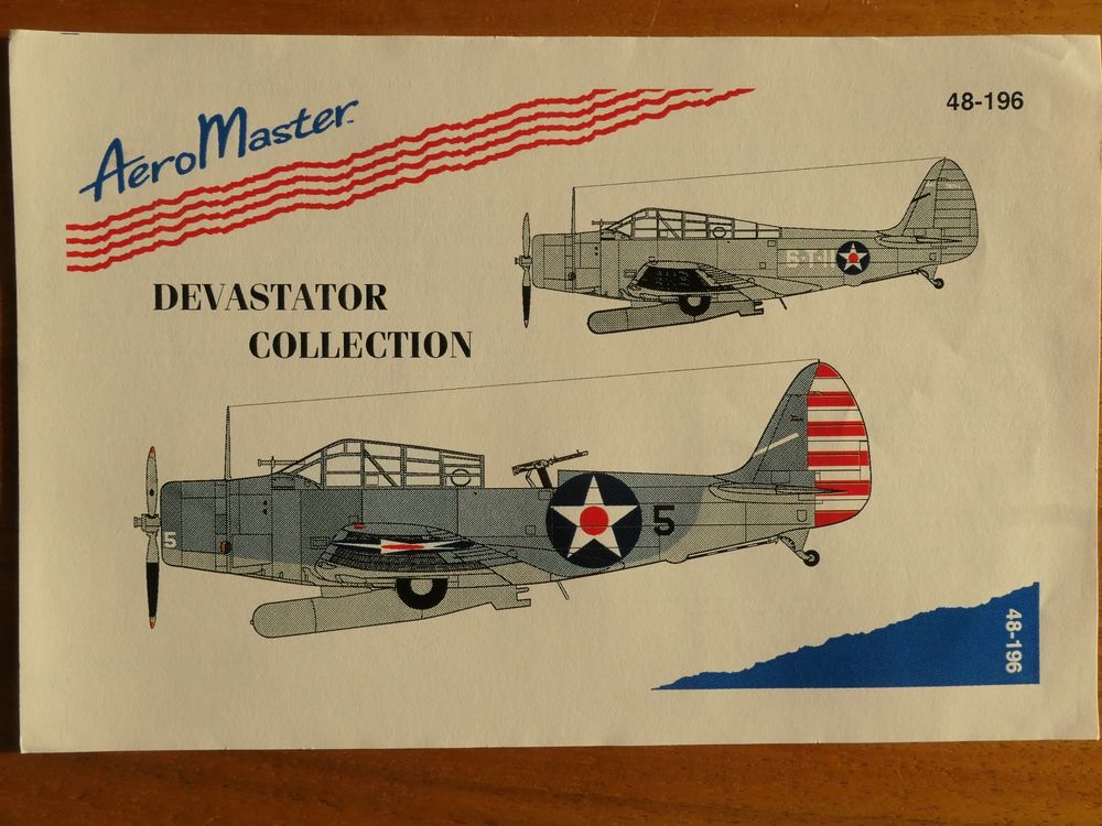 1/48 Douglas TBD-1 Devastator - Midway & Coral Sea - 4 Vers. (Gebraucht ...