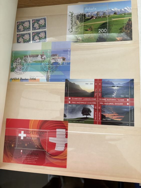 Blockalbum mit Vignetten und Blöcke Schweiz (Gebraucht) in Murgenthal für CHF 10 – mit Lieferung ...