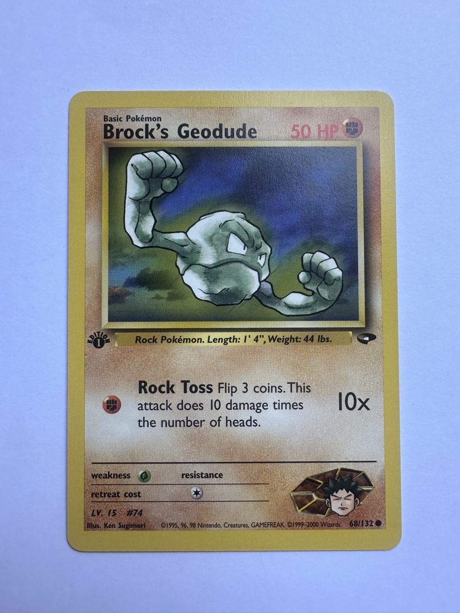 Brock‘s Geodude 1st Edition - Gym Challenge - Ab 1.- CHF (Gebraucht) in ...