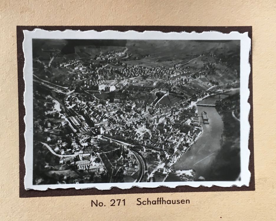 Fliegeraufnahme Walter Mittelholzer, Echtfoto, Schaffhausen (Gebraucht) in Frauenfeld für CHF 4. ...