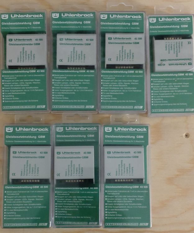 7 Stk. Uhlenbrock Gleisbesetztmelder (Neu und originalverpackt) in Waldkirch für CHF 50 – mit ...