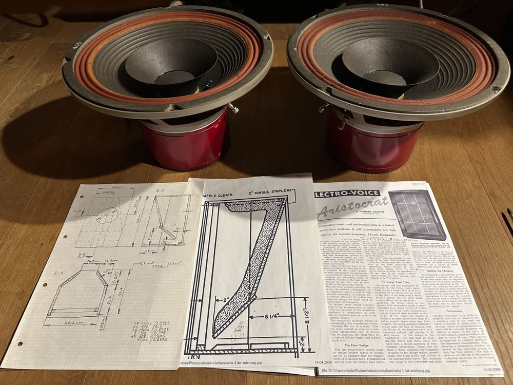 Electro Voice SP12 Chassis original für Klipsch Eck-Horn (Gebraucht) in ...