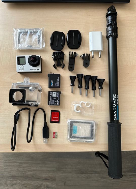 GoPro Hero 4 Silver Edition inkl. Sandmarc Action Gear | Kaufen auf Ricardo
