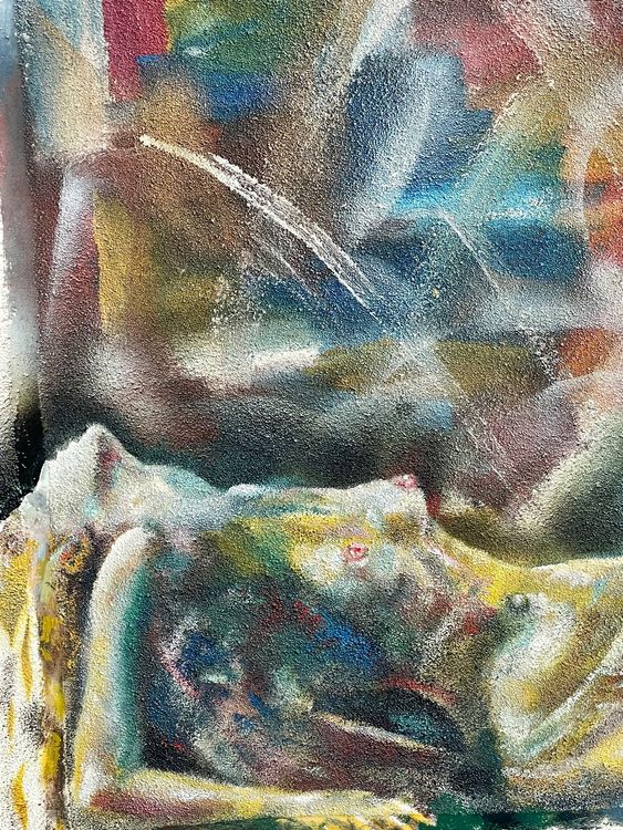 Freddy GERBER Grosse Abstrakte Akt Dame Mischtechnik (Gebraucht) in Root für CHF 30 – nur ...