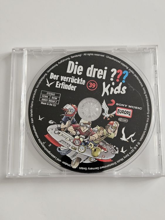 Die drei ??? Kids - der verrückte Erfinder Nr 39 CD Hörspiel (Gebraucht ...