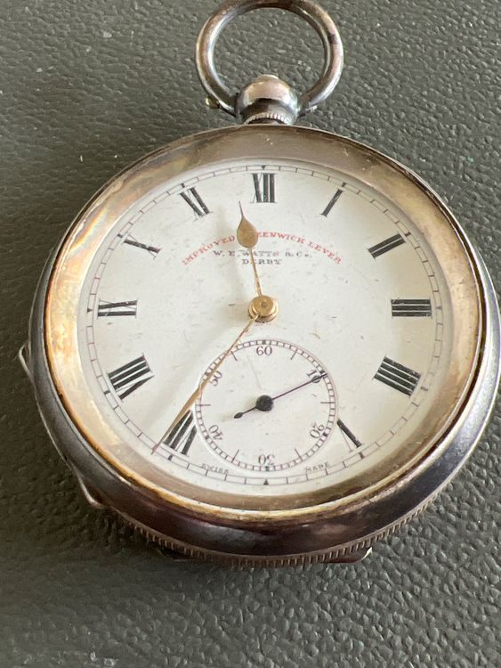 Antike Taschenuhr echt Silber 51 mm | Kaufen auf Ricardo