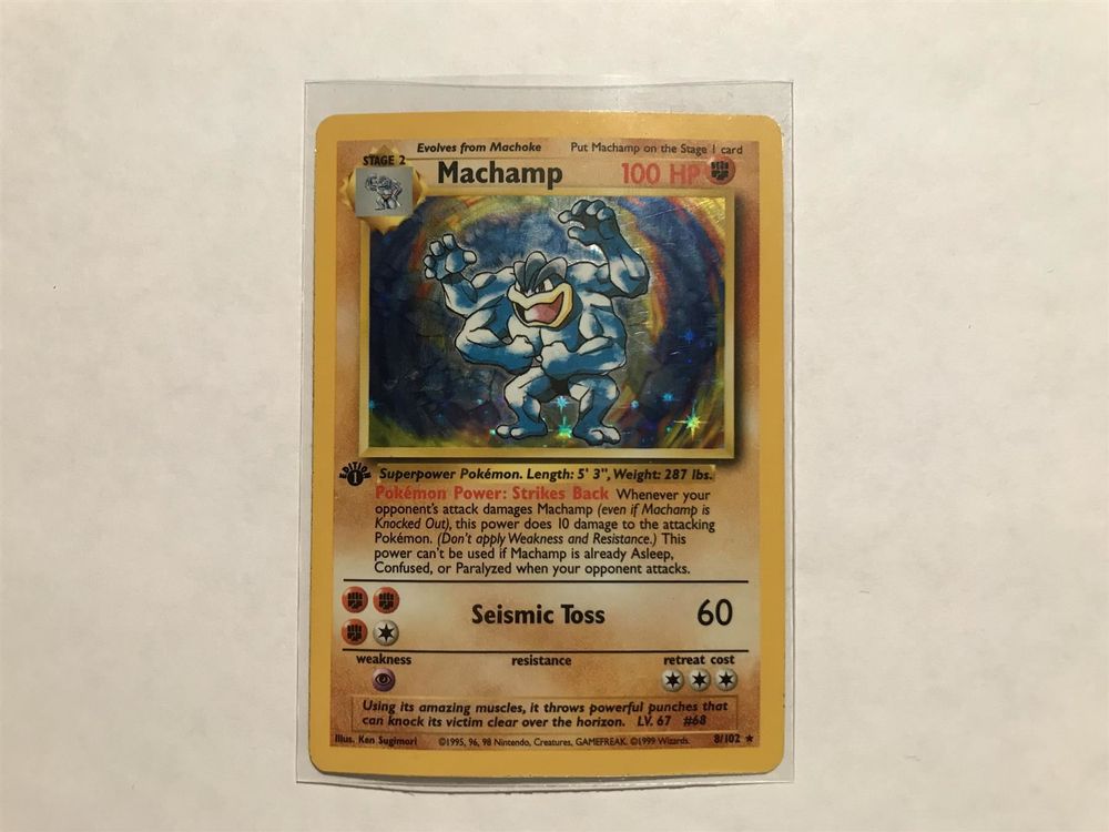 Machamp holo Base 1. Edition (Gebraucht) in Hagendorn für CHF 15 – mit ...